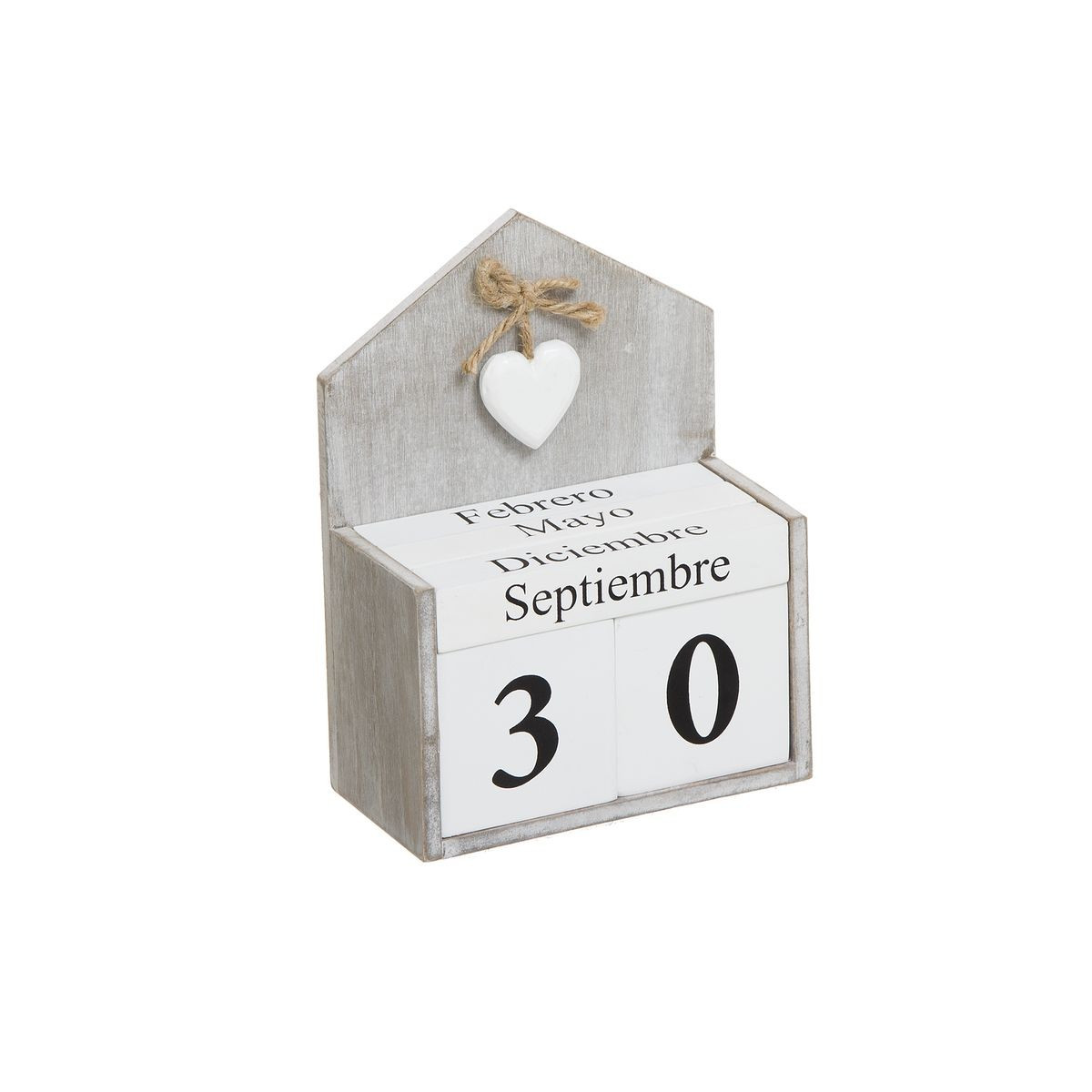 Calendario Romantico In Legno